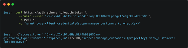 Developer settings | Merchant Center | commercetools Composable Commerce