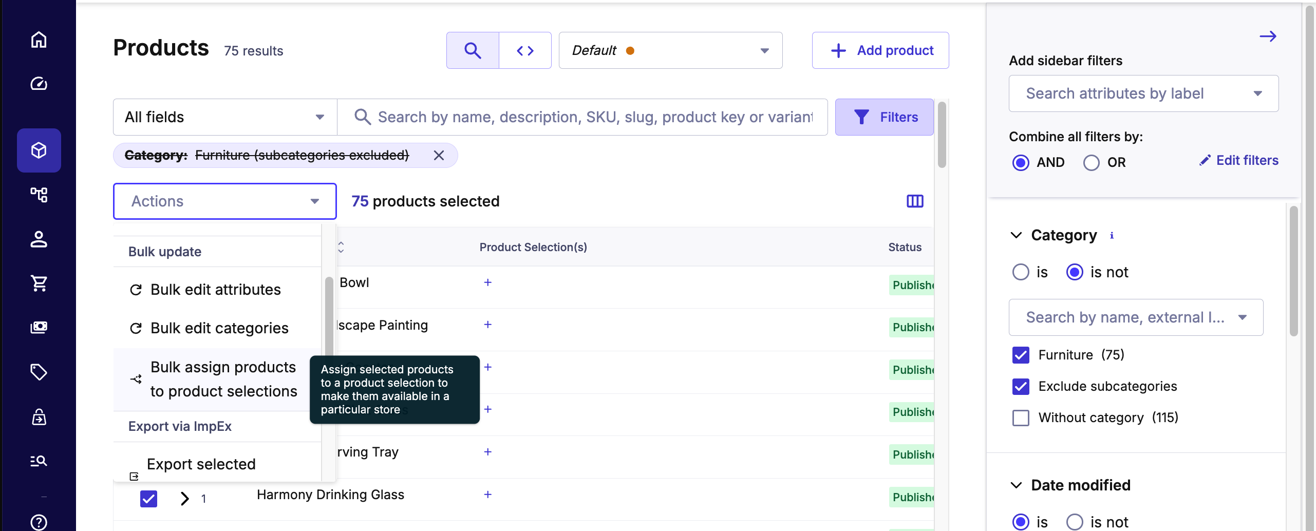 Model assortments with Product Selections | Tutorials | commercetools Composable Commerce